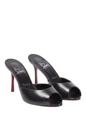 CHRISTIAN LOUBOUTIN Me Dolly Leather Mules - Black