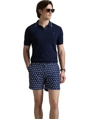Ralph Lauren Ralph Lauren 5.75-inch Monaco Swim Trunk Deco Squares  Navy