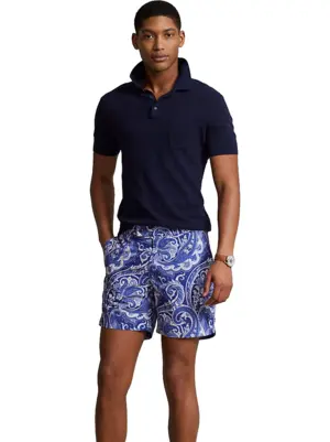 Ralph Lauren Ralph Lauren 5.75-inch Monaco Swim Trunk Navy Jerry Paisley