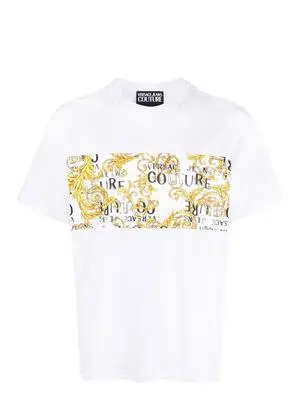 Versace Baroque-print T-shirt - White