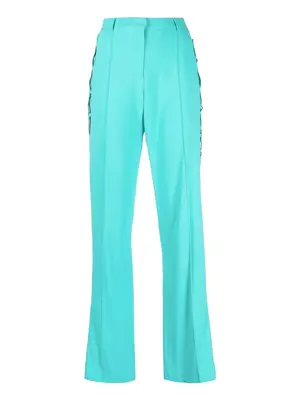 Giuseppe Di Morabito Lace-up Detail Straight-leg Trousers - Blue