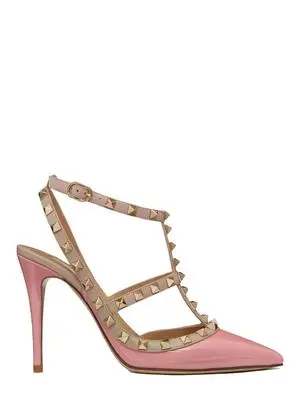 Valentino Garavani 100mm Rockstud Caged Pumps - Pink