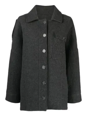 0711 TBILISI 0711 Oversized Wool-Blend Shirt Jacket