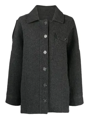 0711 TBILISI 0711 Oversized Wool-Blend Shirt Jacket