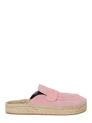 JW Anderson Suede Espadrille Loafers - Pink