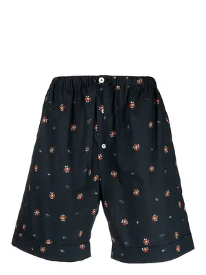 NICK FOUQUET Nick Fouquet Graphic-Print Shorts