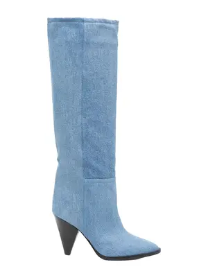 Isabel Marant Ririo Denim 80mm Boots - Blue