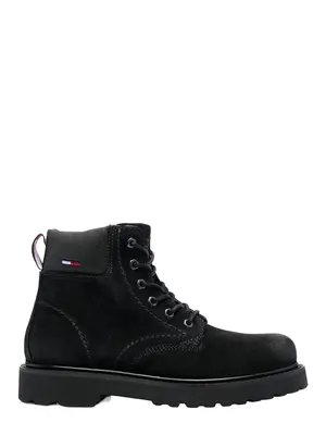 Tommy Hilfiger Lace-up Ankle Boots - Black