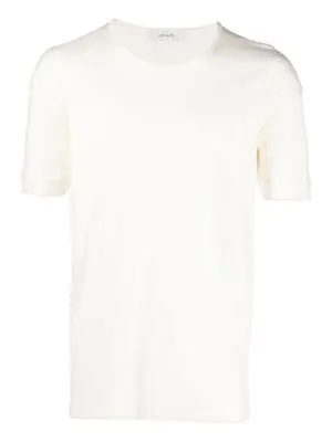 LEMAIRE Crew Neck Cotton T-shirt - Neutrals