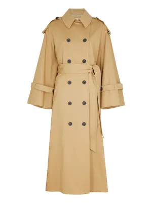 BY MALENE BIRGER BY MALENE BIRGER Alanis Stretch-Cotton Trench Coat Beige