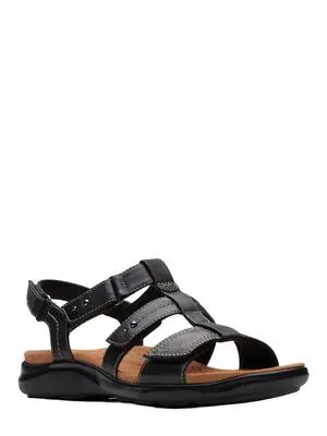 Clarks Kitly Step Sandal - Black/black
