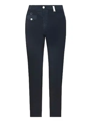 High Tapered Twill Pants - Blue