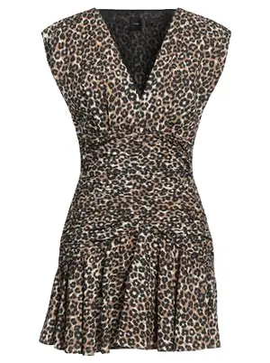 PINKO Mini Leopard-Print Dress