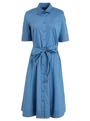 Ralph Lauren Cotton-Blend Shirtdress Blue