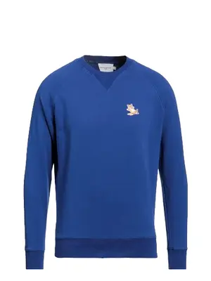 Maison Kitsuné Cotton Sweatshirt Blue