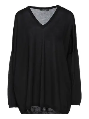 ARAGONA Midnight Merino Wool Sweater Black