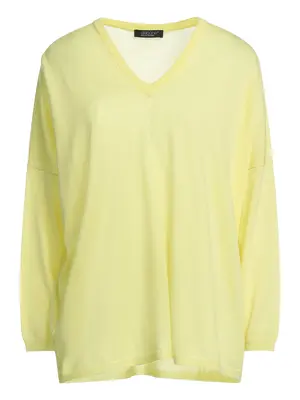 ARAGONA Midnight Merino Wool Sweater Light Yellow