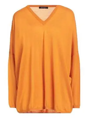 ARAGONA Midnight Merino Wool Sweater Orange