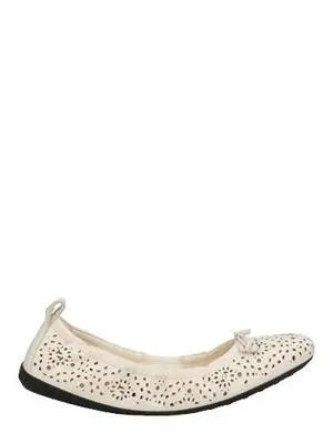 TOD'S Leather Ballet Flats - White