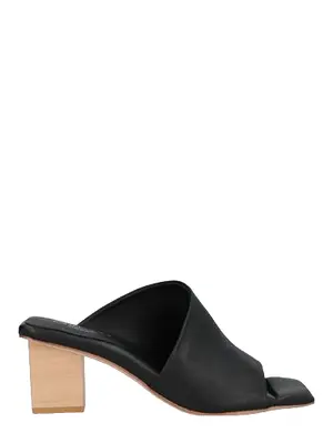 EQUITARE EQUITARE Leather Slide Sandals Black