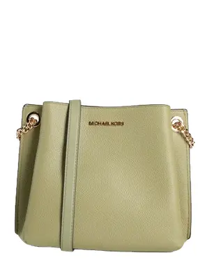 Michael Kors Leather Cross-body Bucket Bag - Sage Green