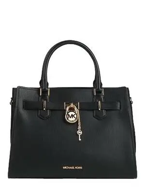 Michael Kors Leather Shopper Handbag - Black