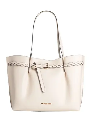 Michael Kors Leather Shopper Bag Ivory