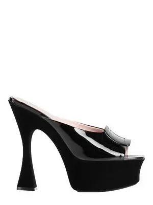 ROGER VIVIER Sandals In Soft Leather - Black