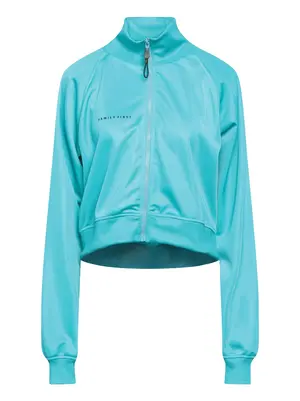FAMILY FIRST Polyester Sweatshirt Turquoise