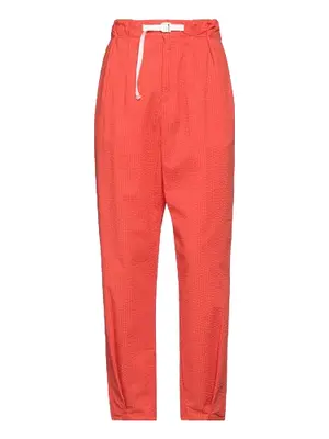 WHITE SAND Tapered Leg Pants - Tomato Red