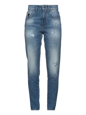John Richmond Cotton Skinny Jeans - Blue