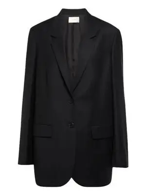 THE ROW Dustina Virgin Wool Blazer - Black