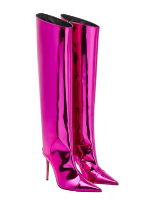 Alexandre Vauthier Metallic Over-the-knee Boots - Pink