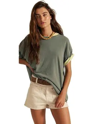 Free People We The Free Nina Tee - Olive Leaves