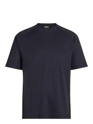 Zegna High Performance Wool T-shirt - Blue