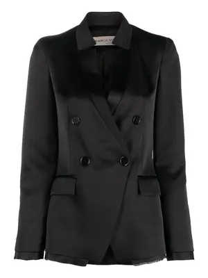 BLANCA VITA Double-breasted Blazer - Black