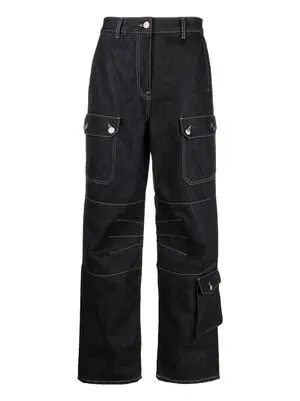 Remain Birger Christensen Denim Cargo Trousers - Black