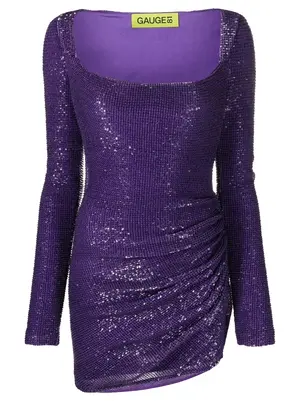 Gauge81 Sequin-embellished Minidress - Purple
