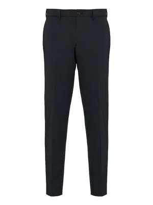 Prada Prada Cropped Tailored Trousers Black
