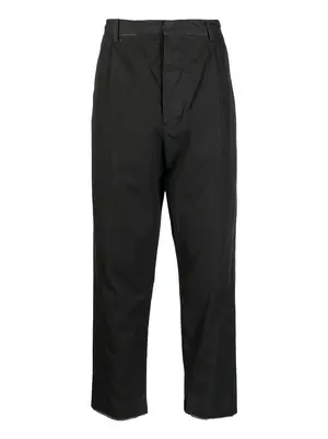 NICOLAS ANDREAS TARALIS Cotton Tapered Trousers - Black