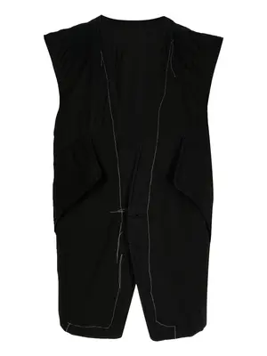 NICOLAS ANDREAS TARALIS Stitch-detail Gilet - Black