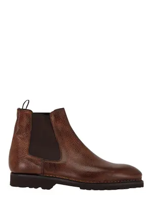 Bontoni Leather Chelsea Boots - Brown