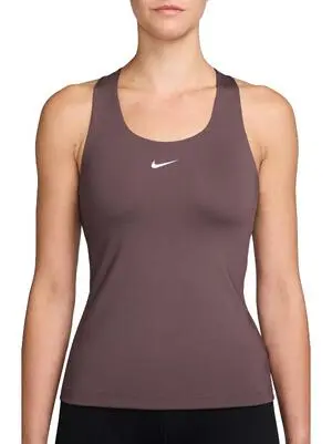 Nike Dri-fit Swoosh Racerback Tank Top - 502 Tattoo/white