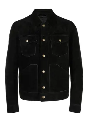 TOM FORD TOM FORD Four-Pocket Suede Western Jacket