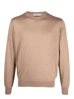 Canali Crew-neck Jumper - Neutrals