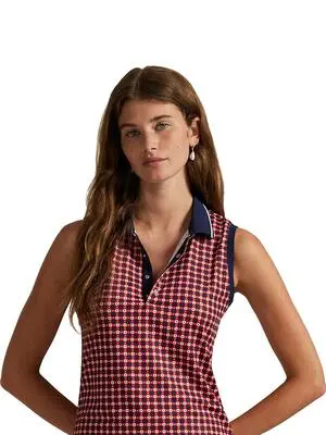 Ralph Lauren Tailored Fit Sleeveless Polo Shirt - Preppy Geo
