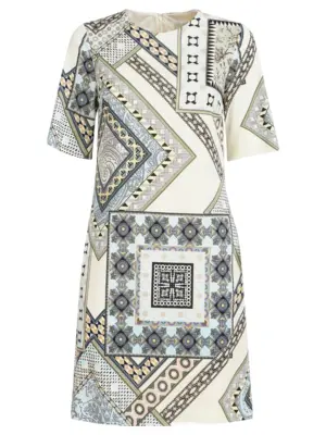 ETRO ETRO Patchwork-Print Shift Mini Dress
