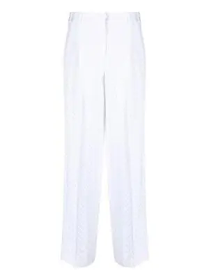 Missoni Zigzag Tailored Trousers - White