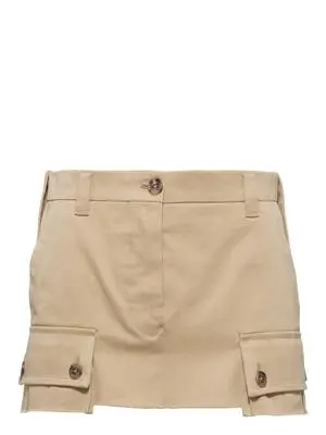Miu Miu Chino Mini Skirt - Neutral