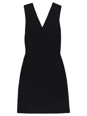 Rick Owens V-neck Mini Dress - Black